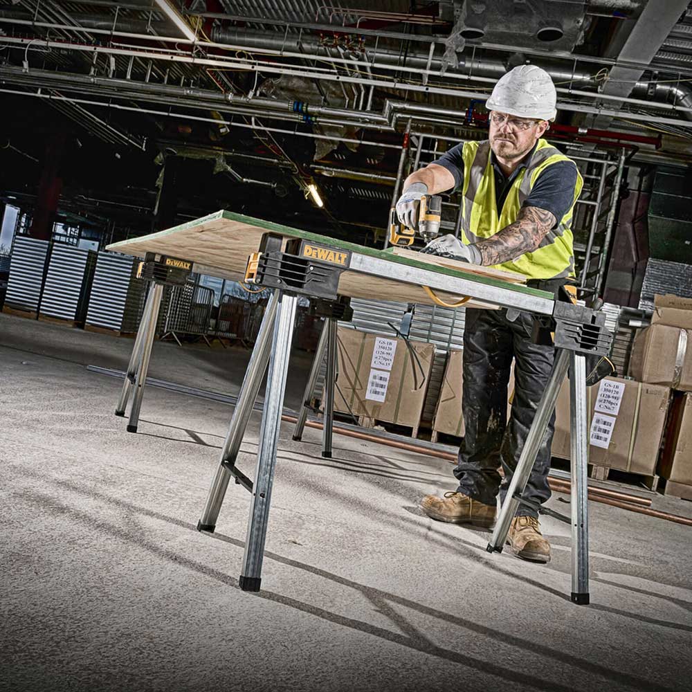 DeWalt Heavy Duty Metal Saw Horse Twin Pack Trestles