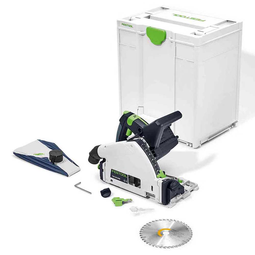 Festool TSC 55 Cordless Plunge Saw and M Class Extractor Kit Plunge Saws