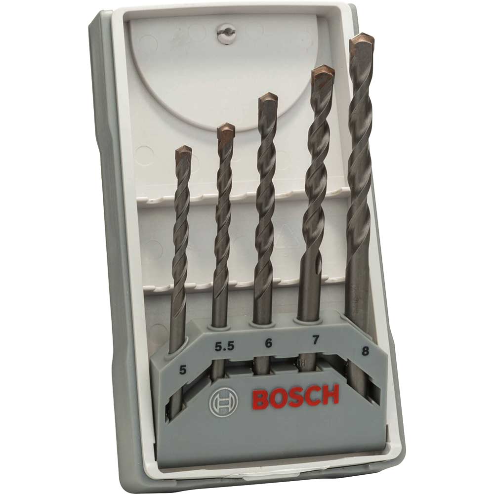 Bosch 5 Piece Concrete Drill Bit Set Concrete Drill Bits