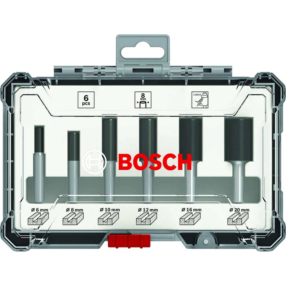 Bosch 6 Piece 1/4" Router Bit Set | Router Cutter Sets