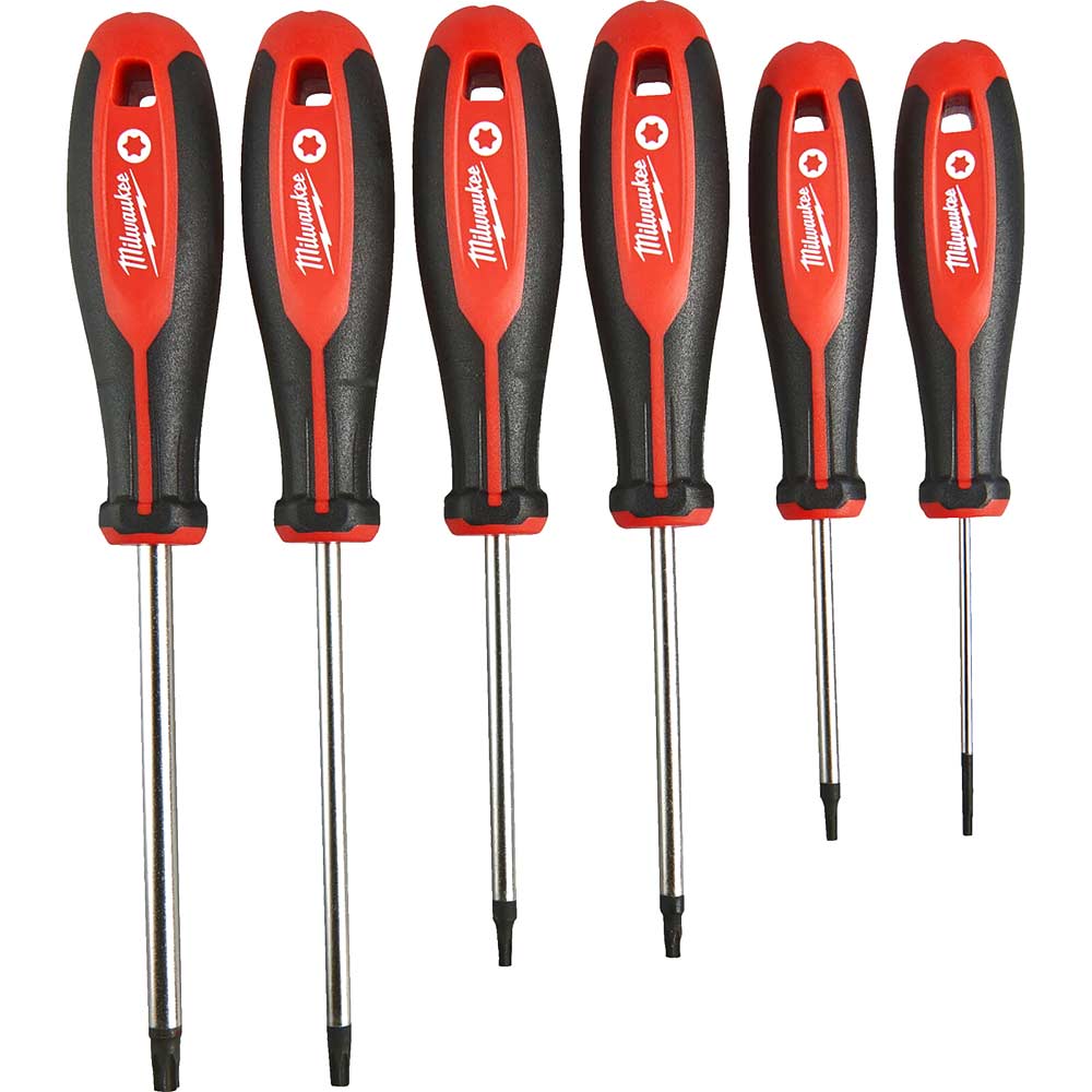 Milwaukee 6 Piece Tri-Lobe Torx Screwdriver Set | Screwdrivers