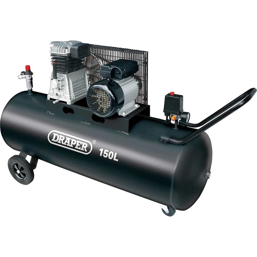 Draper DA150/369M Belt Driven Air Compressor 150 Litre | Air Compressors