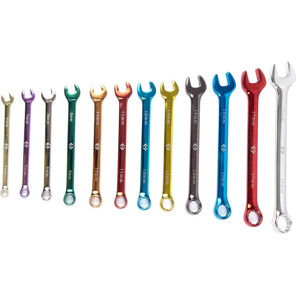 CK 12 Piece Colour Coded Combination Spanner Set | MyToolShed.co.uk