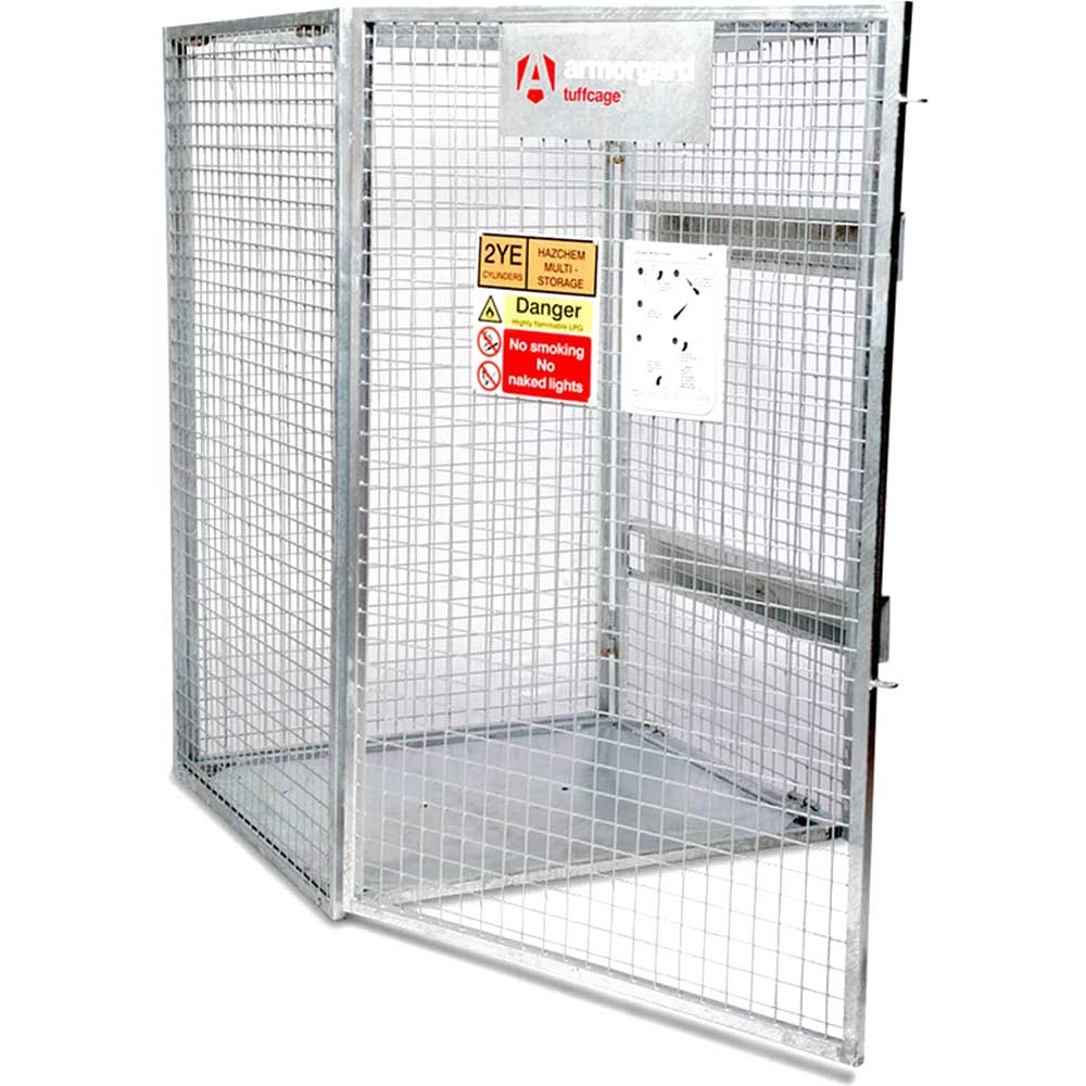 Armorgard Tuffcage Collapsible Secure Gas Cylinder Storage Cage ...