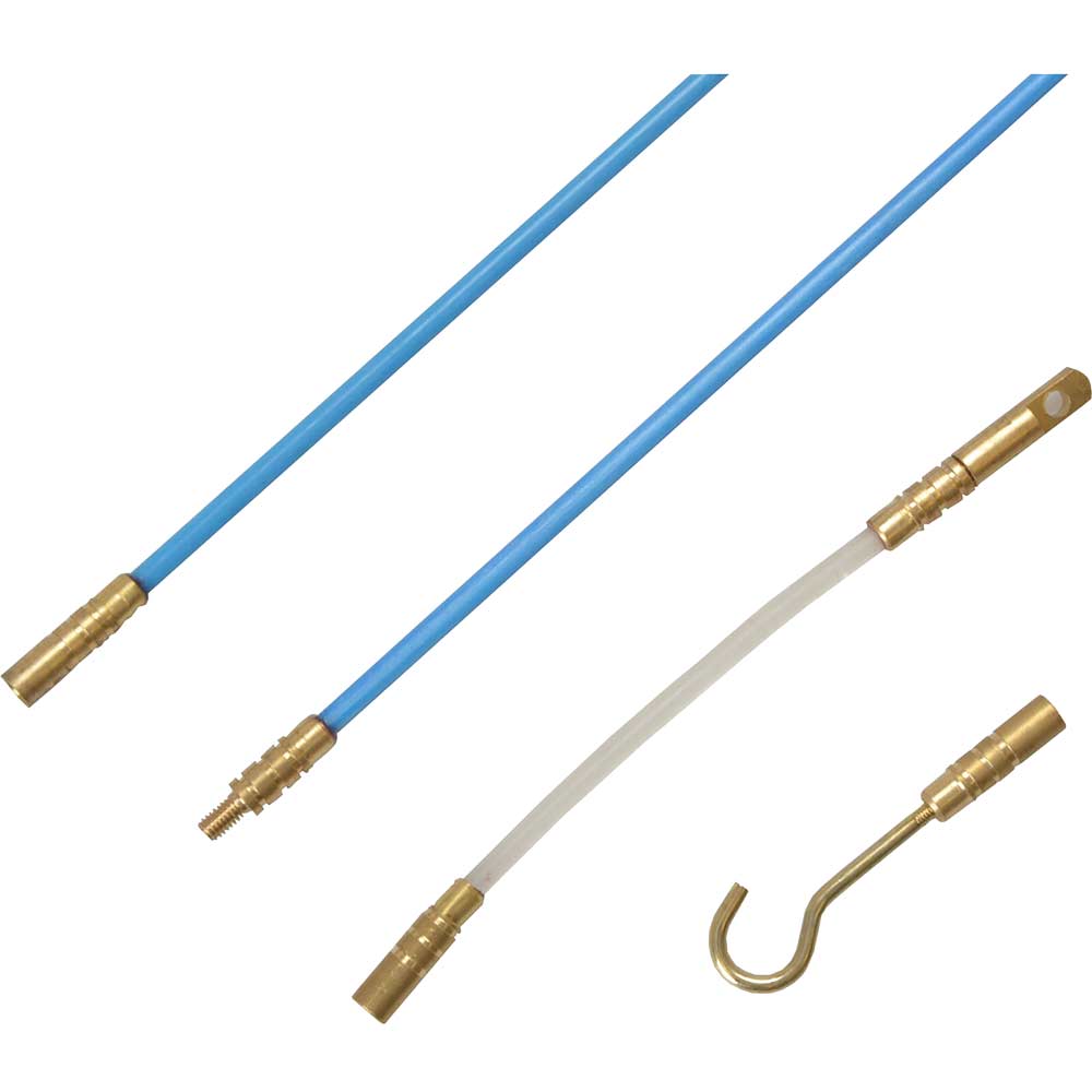 BlueSpot 10 Piece Cable Rod and Accessory Kit | Cable Guide Rods