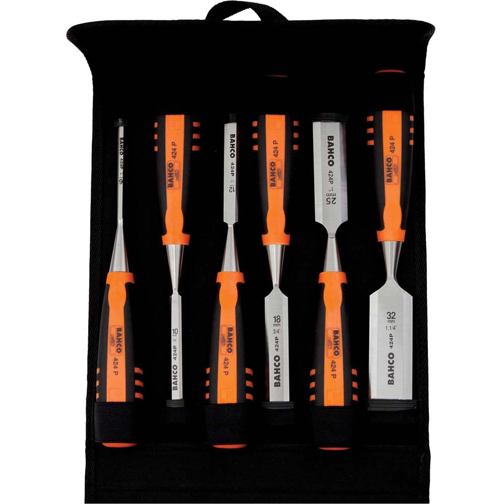 Bahco 424P 6 Piece Bevel Edge Chisel Set | Chisel Sets