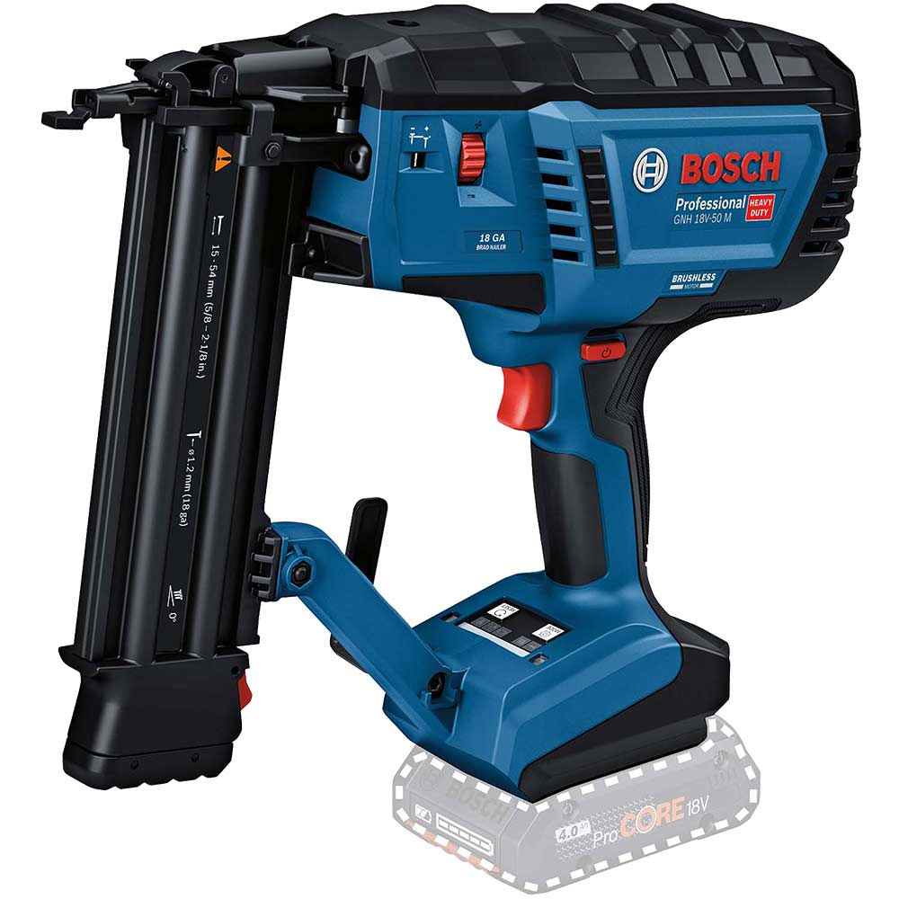Bosch GNH 18V-50 M 18v Cordless 18 Gauge 2nd Fix Nail Gun | Nail Guns