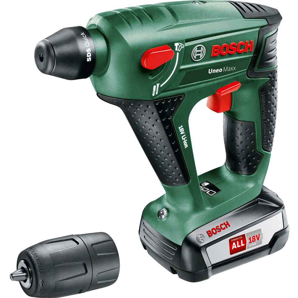 Bosch UNEO MAXX 18 LI P4A 18v Cordless Rotary Hammer Drill | SDS Drills