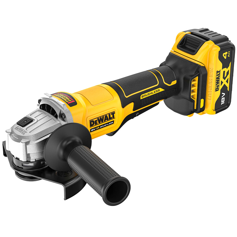 DeWalt DCG408 18v XR Cordless Paddle Switch Angle Grinder 125mm | Angle ...