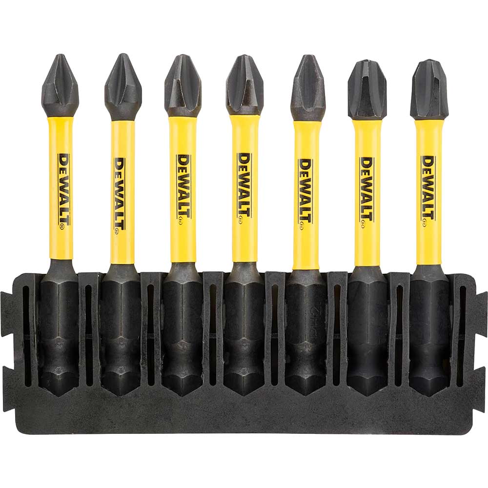 DeWalt 7 Piece FlexTorq Phillips Screwdriver Bit Bar Set | Screwdriver Bits