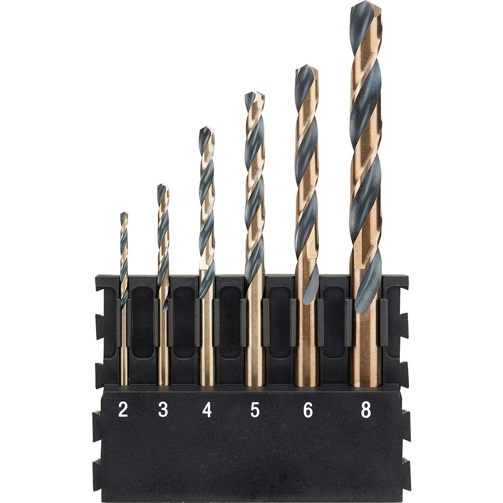 DeWalt 6 Piece Black and Gold Drill Bit Bar Set | HSS Drill Bits