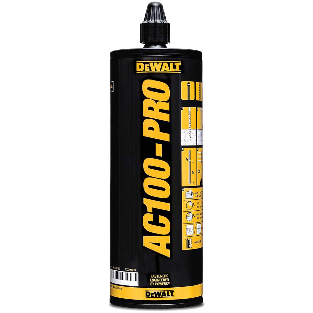 DeWalt AC100-PRO Syrene Free Chemical Anchor Cartridge | Chemical Resin ...