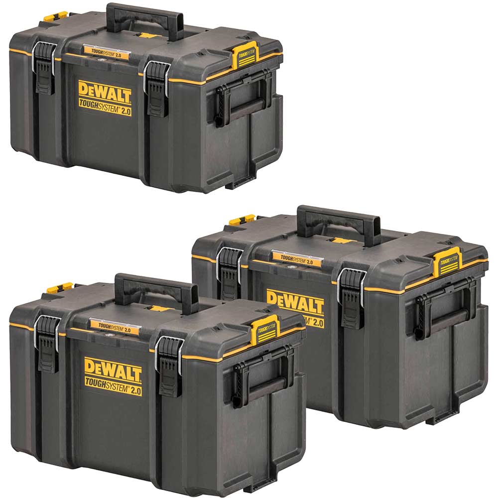 DeWalt 3 Piece Tough System V2 Tool Box Set | Tool Box Stacks