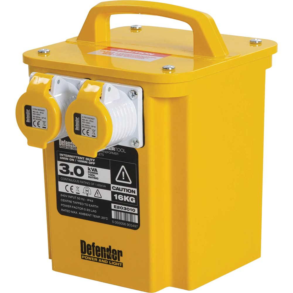 Defender 110v Portable Transformer 3 Kva | Site Transformers