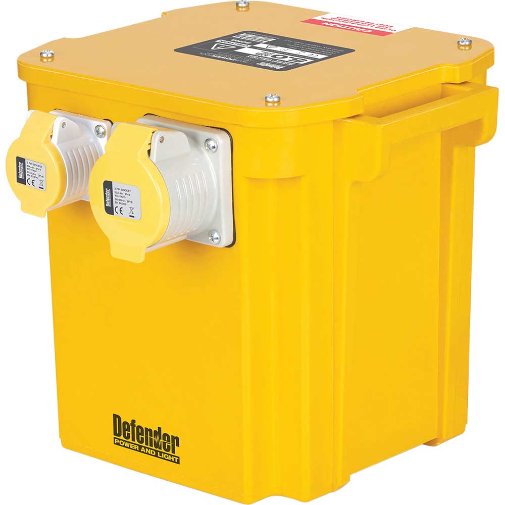 Defender Portable Site Transformer 240v to 110v 5Kva | Site Transformers