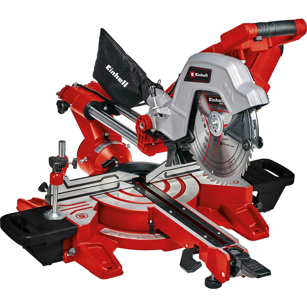 Einhell TE-SM 254 Double Bevel Sliding Mitre Saw 254mm | Mitre Saws