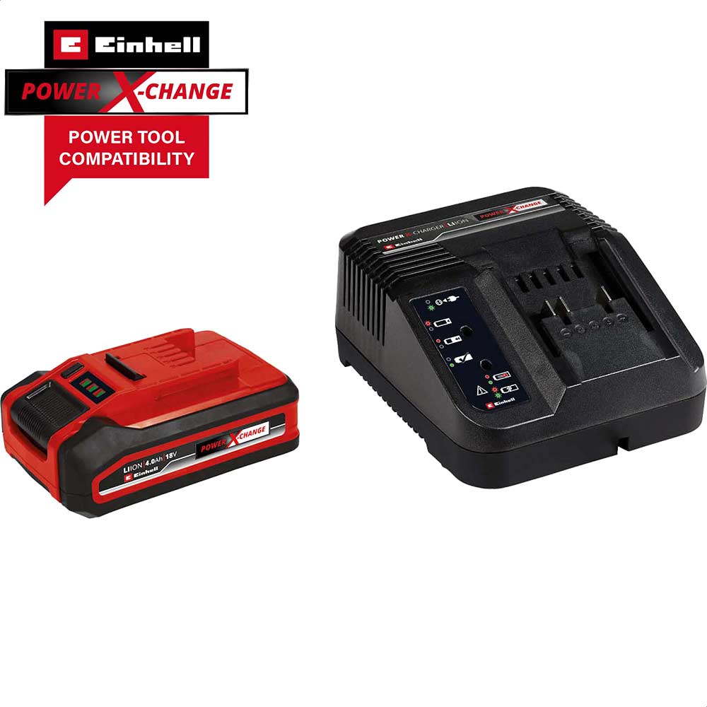 Einhell Genuine PXC 18v Cordless Slim Plus Li-ion Battery 4ah and ...