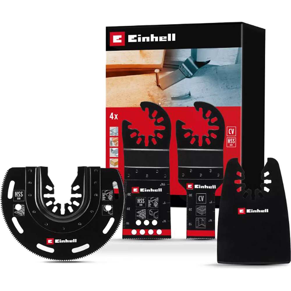 Einhell 4 Piece OIS Oscillating Multi Tool Accessory Set | OMT ...