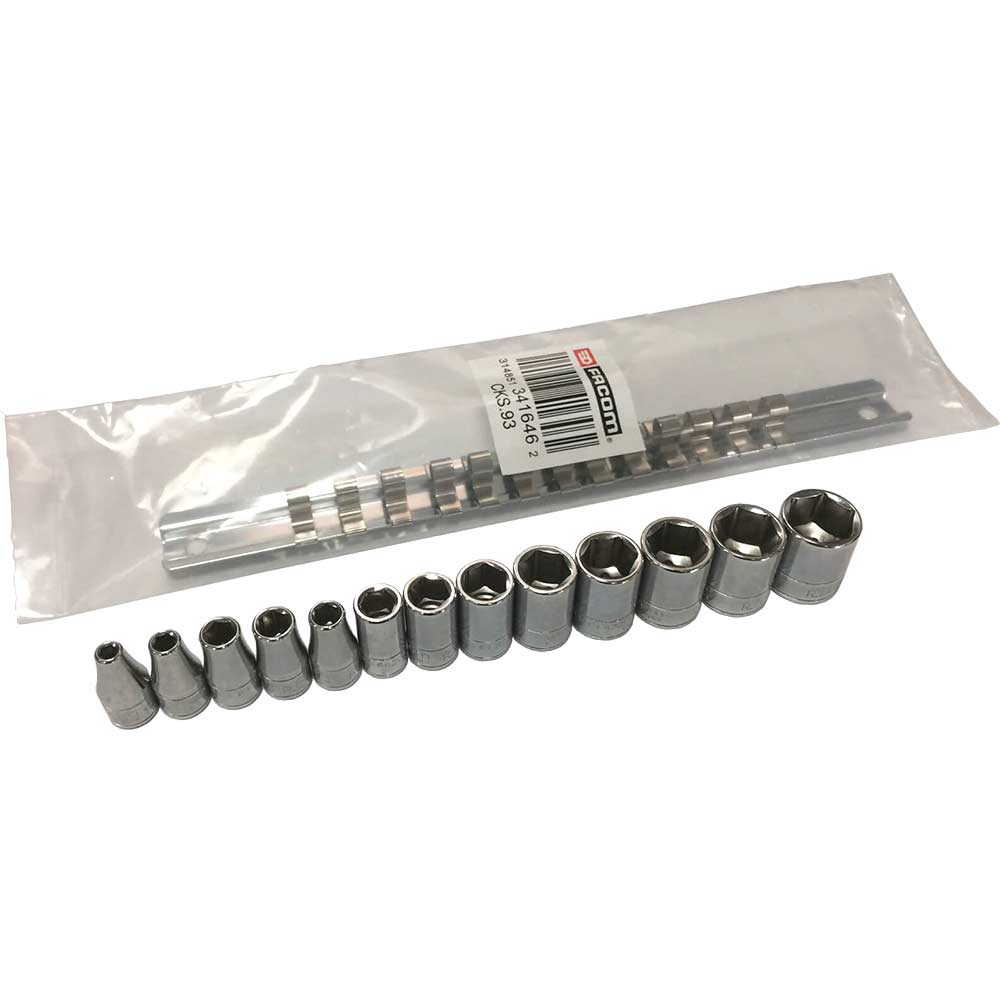 Facom R.40E 1/4" Drive 13 Piece Metric 6 Point Socket Set | Socket Sets
