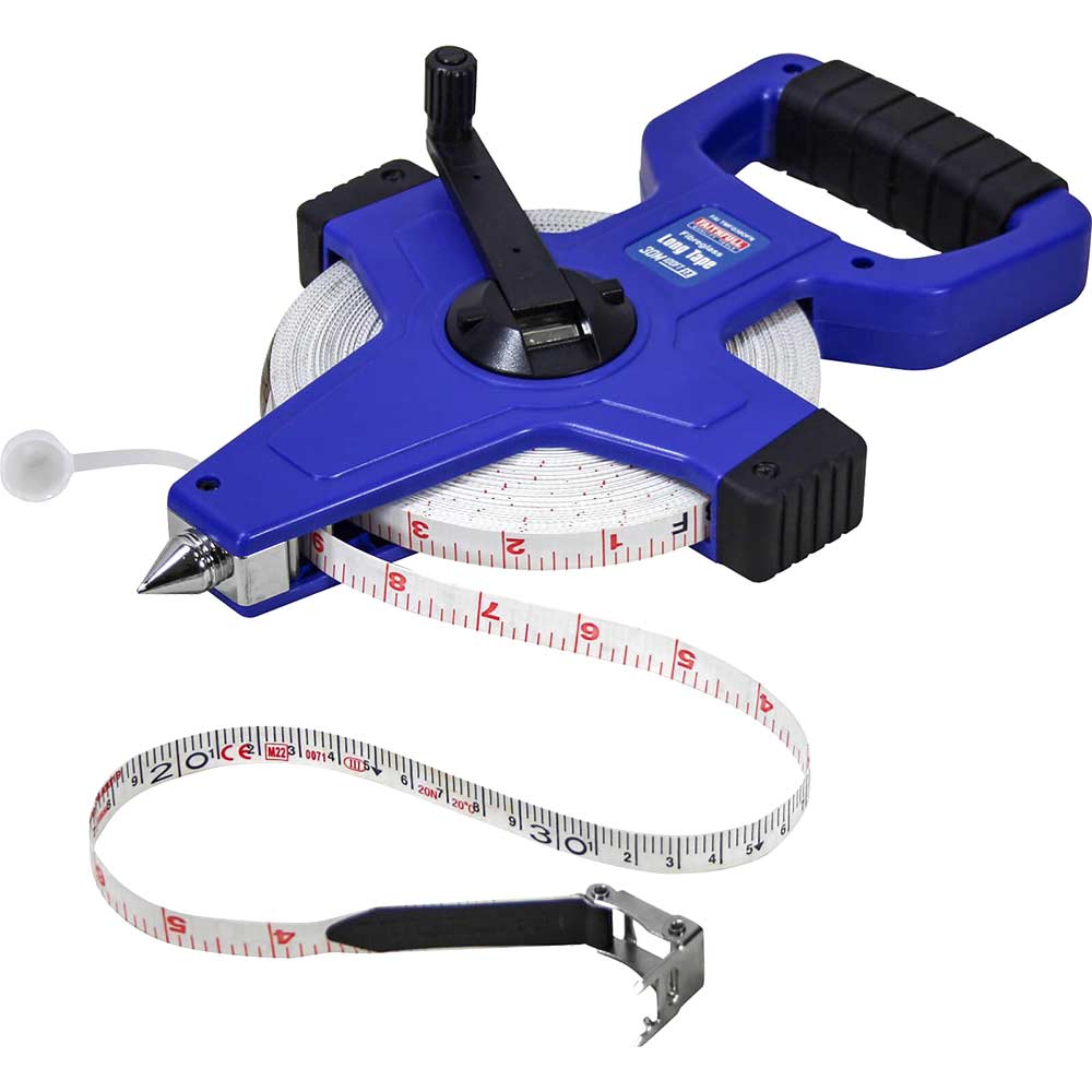 Faithfull Open Long Fibreglass Tape Measure | Long Tape Measures