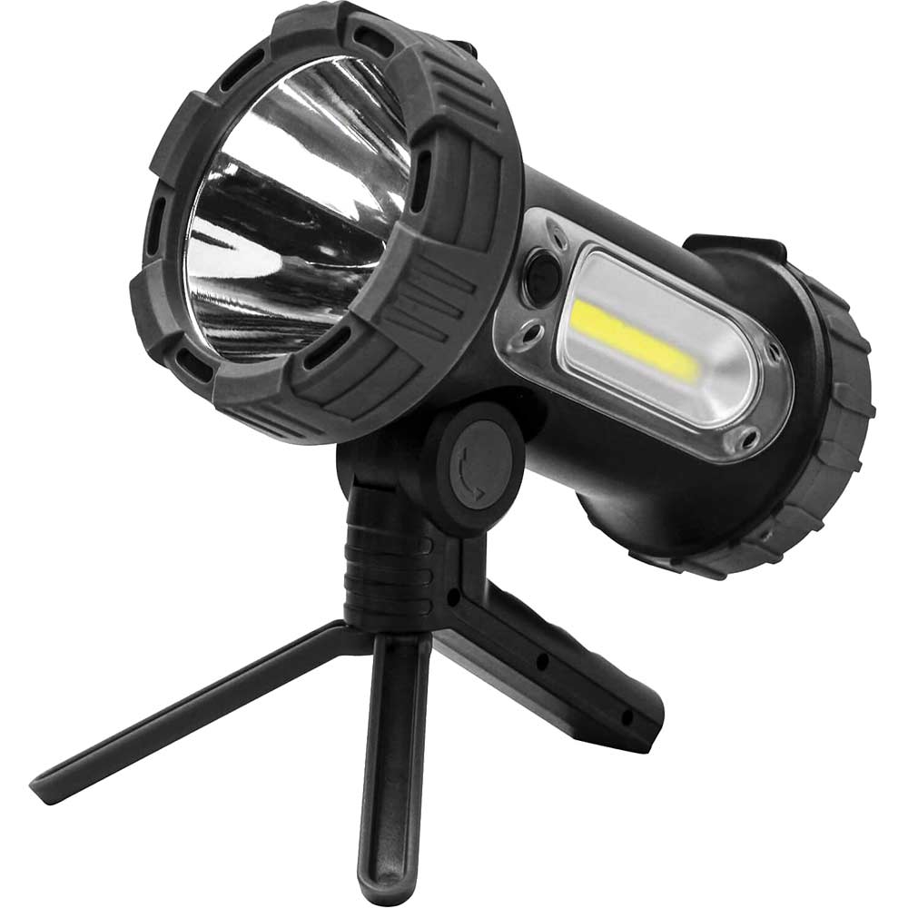 Lighthouse Elite Rechargeable Tripod Spotlight Torch and Floodlight ...