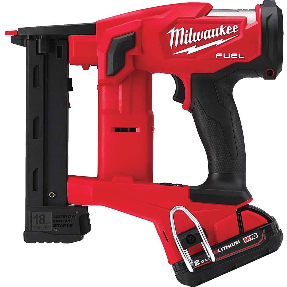 Milwaukee M18 FNCS18GS Fuel 18v Cordless Brushless Narrow Crown Stapler ...