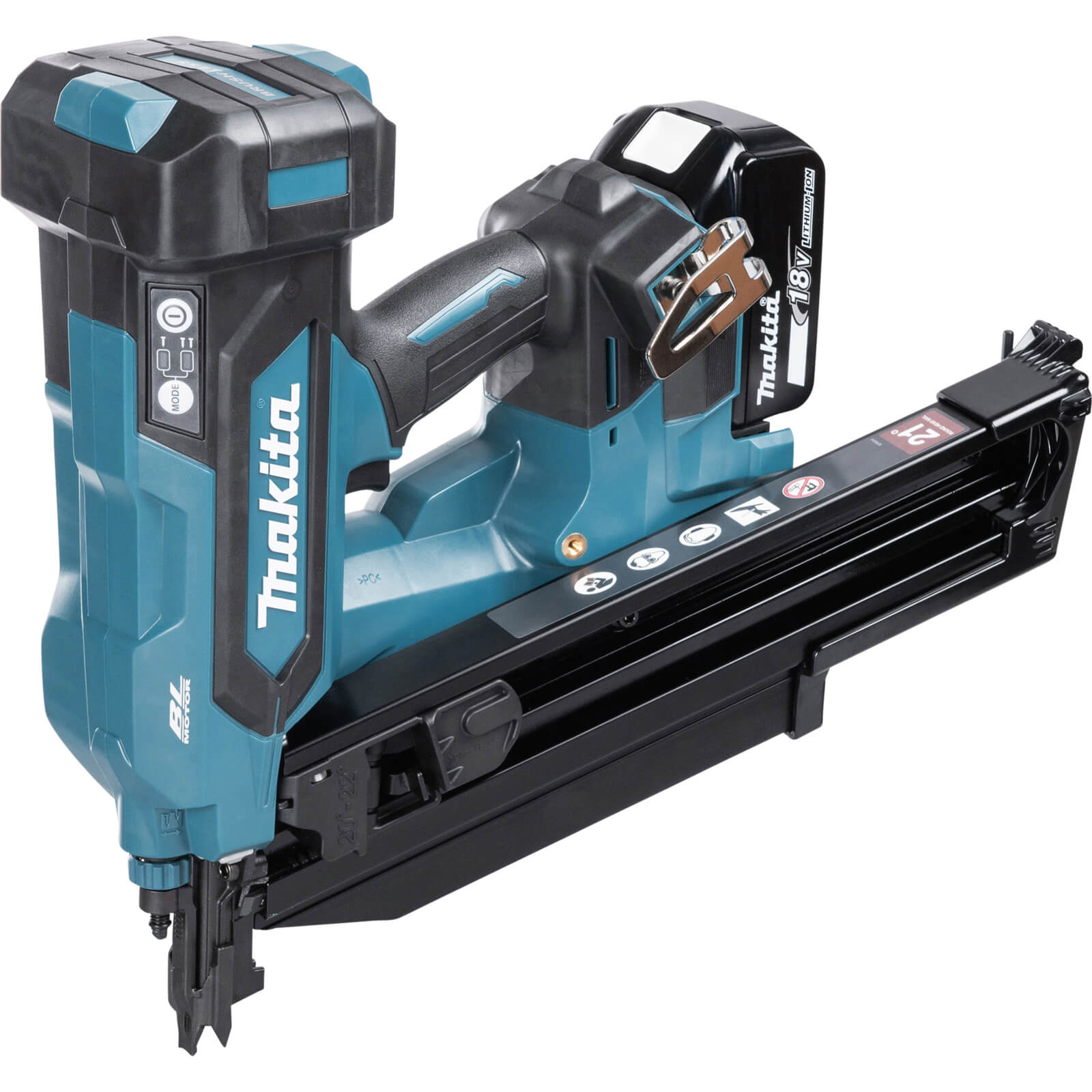 Makita DBN901 18v LXT Cordless Brushless Round Head Framing Nailer ...
