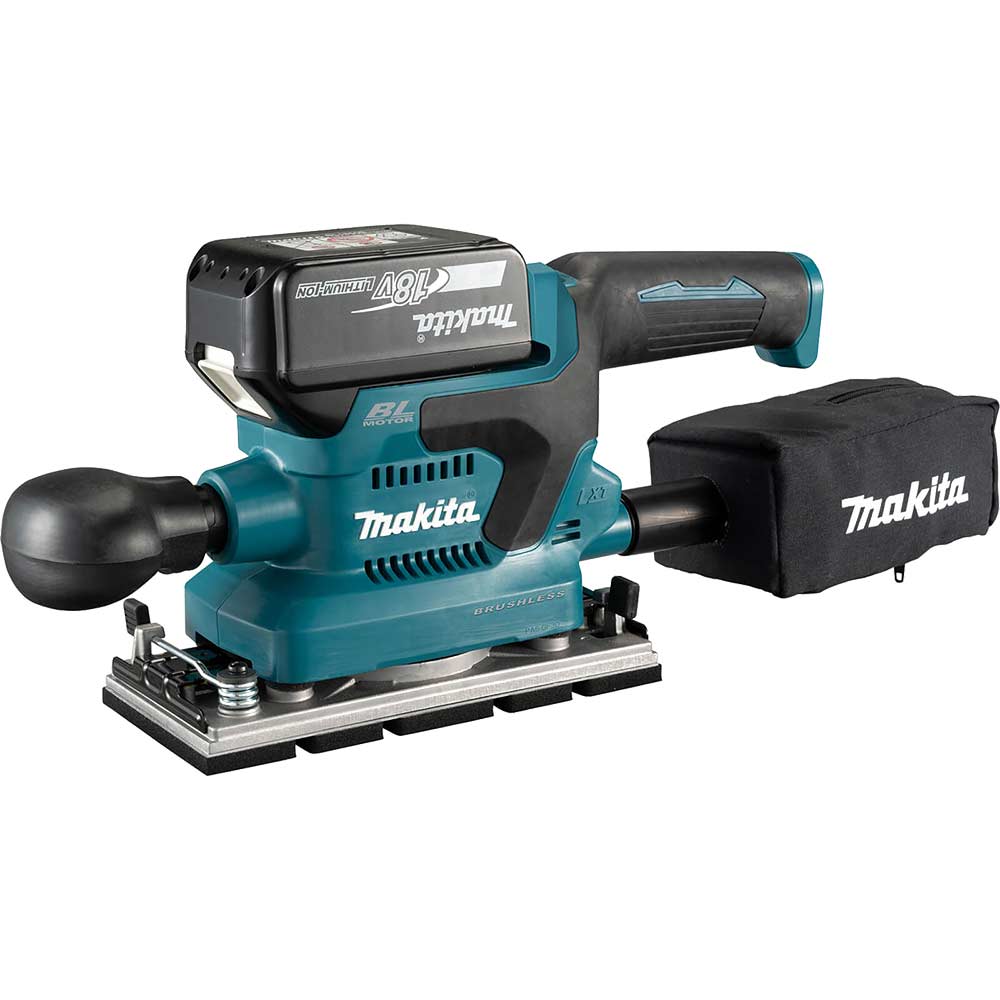 Makita DBO382 18v LXT Cordless Brushless Finishing Sander Sheet Sanders