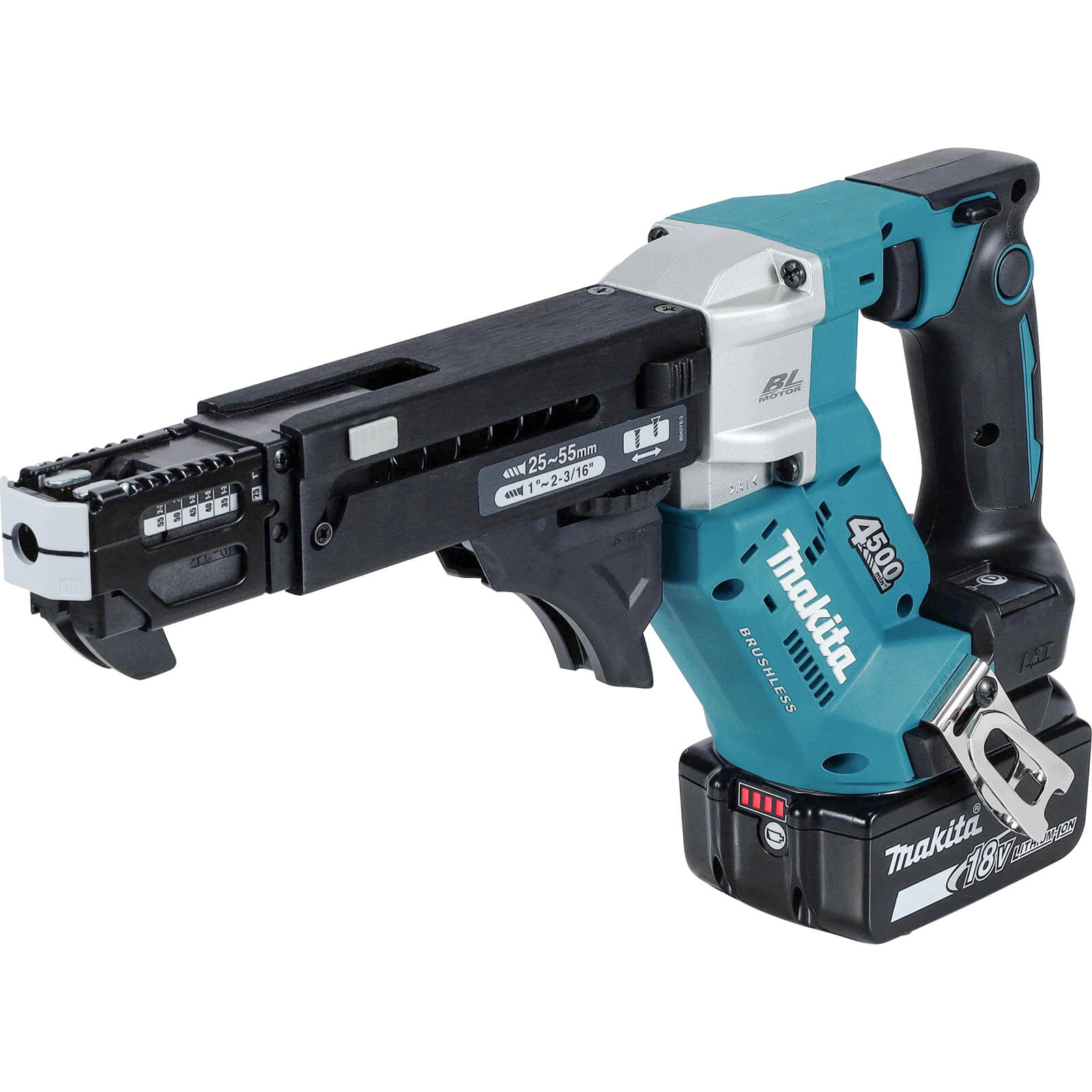 Makita DFR552 18v LXT Cordless Brushless Auto Feed Screwdriver ...