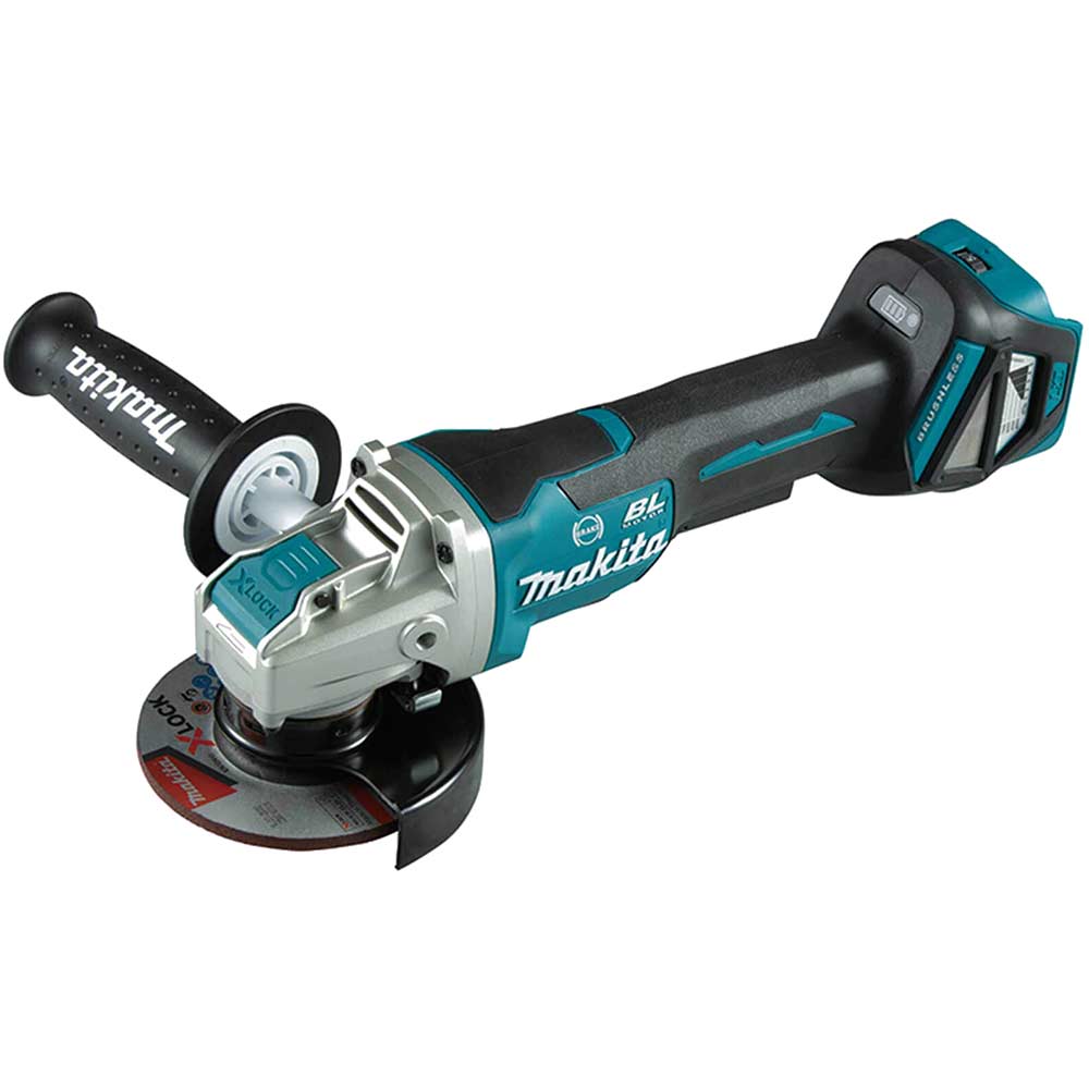 Makita DGA469 18v LXT Cordless Brushless X Lock Angle Grinder 115mm ...