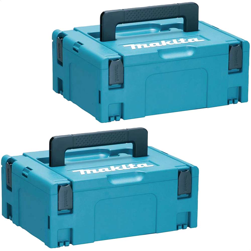Makita 2 Piece 821550-0 MakPac Connector Stackable Power Tool Case Set ...