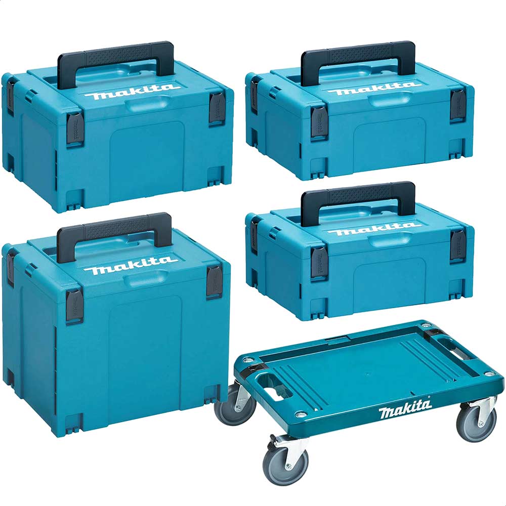 Makita 4 Piece MakPac Connector Stackable Power Tool Case Set and ...