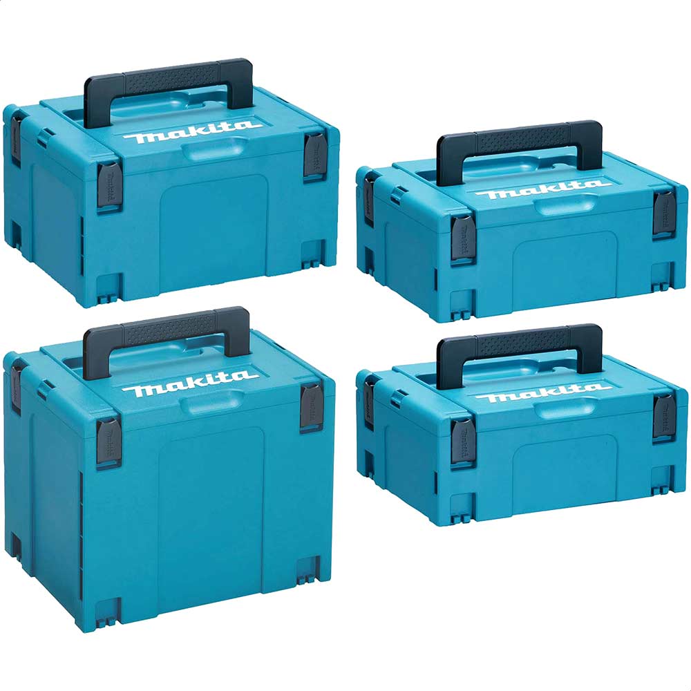 Makita 4 Piece MakPac Connector Stackable Power Tool Case Set | Tool ...