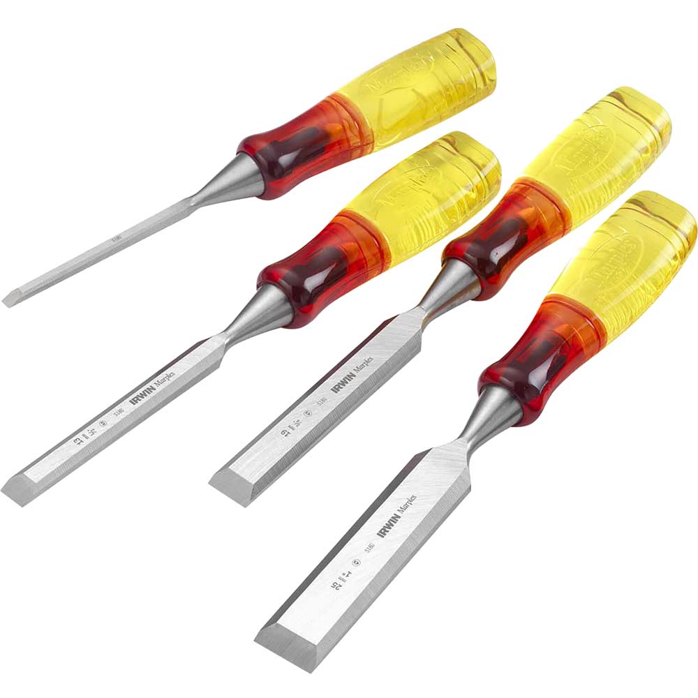 Marples M373 4 Piece Splitproof Bevel Edge Wood Chisel Set | Chisel Sets