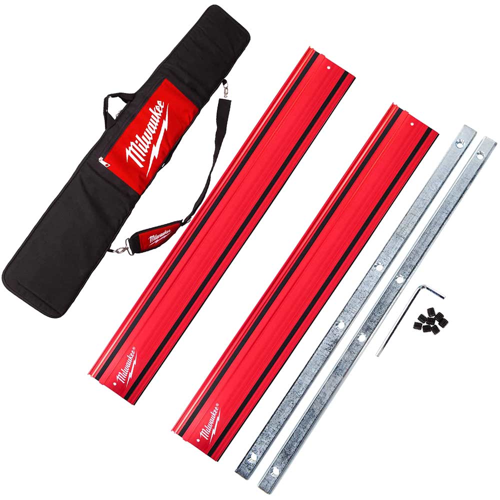 Milwaukee Guide Rail Kit Guide Rails, Joining Bars & Bag | Guide Rails