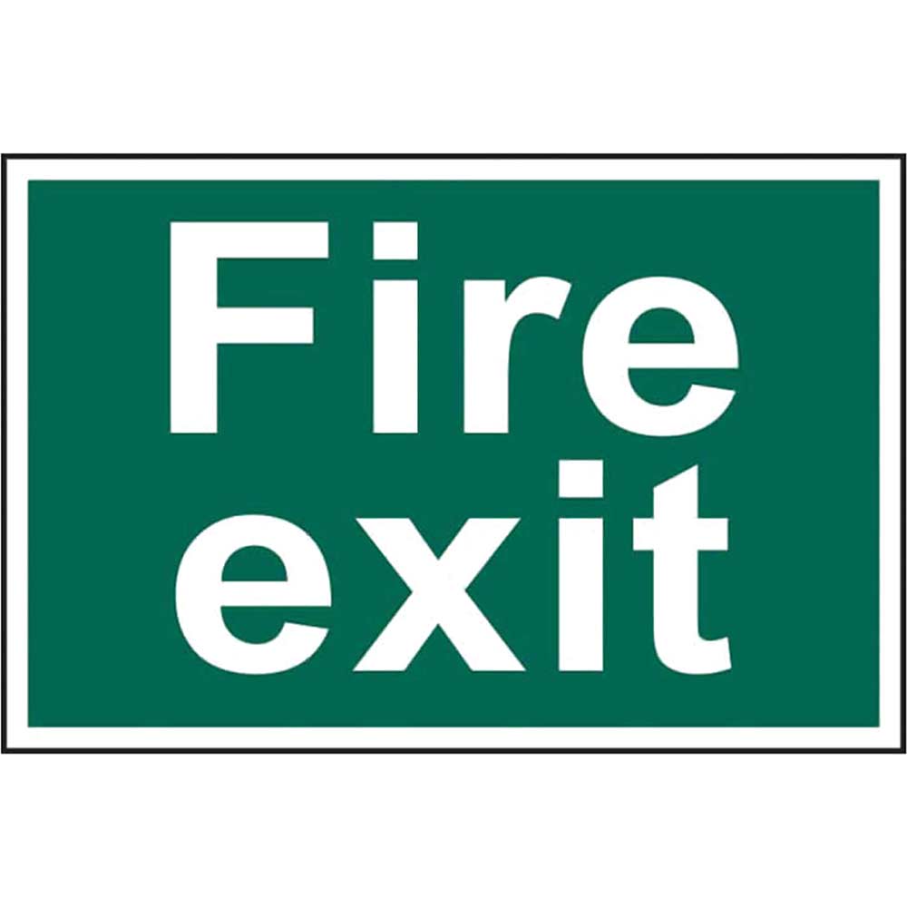 Scan Fire Exit Sign | Safety & Warning Signs