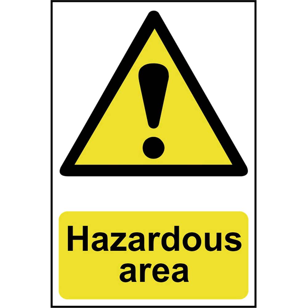Scan Hazardous Area Sign | Safety & Warning Signs