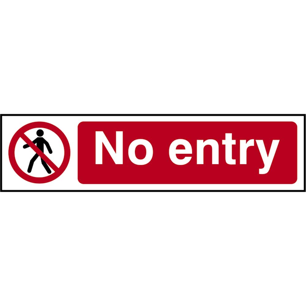 Scan No Entry Sign | Safety & Warning Signs