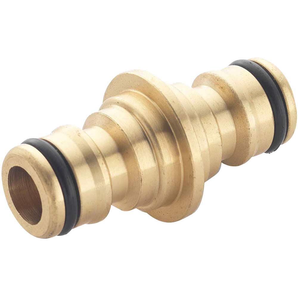 Spear and Jackson Two Way Brass Male Hose Connector | End Connectors