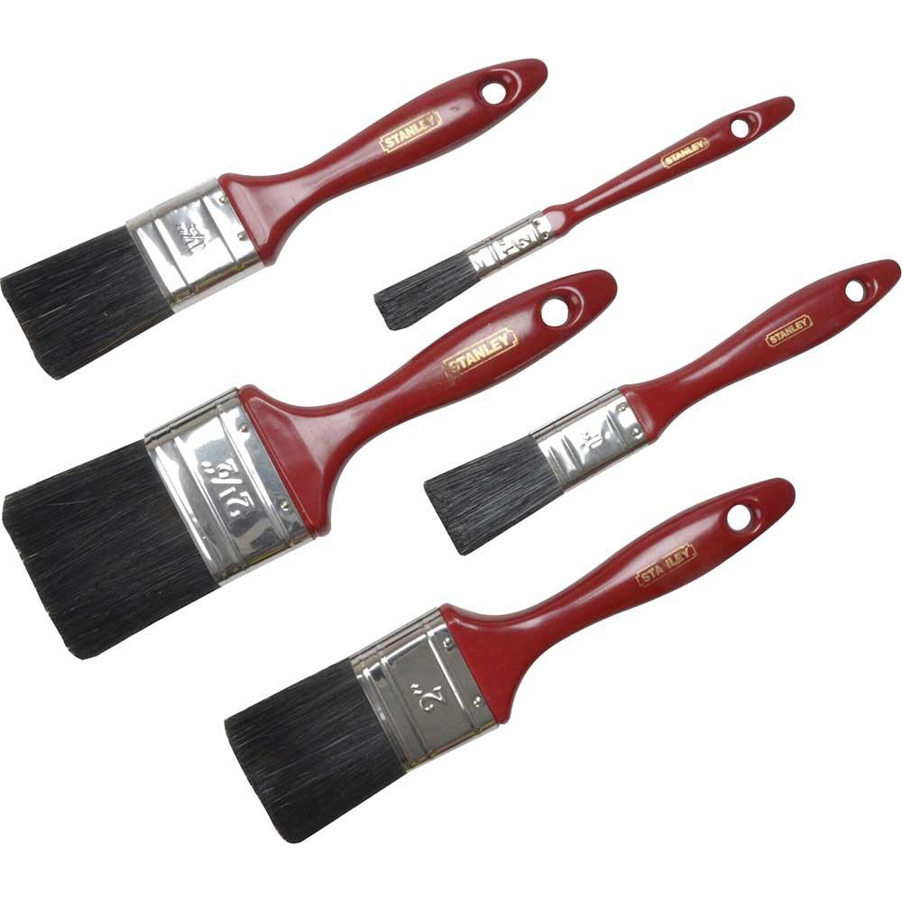 Stanley 5 Piece Decor Paint Brush Set | Paint Brushes