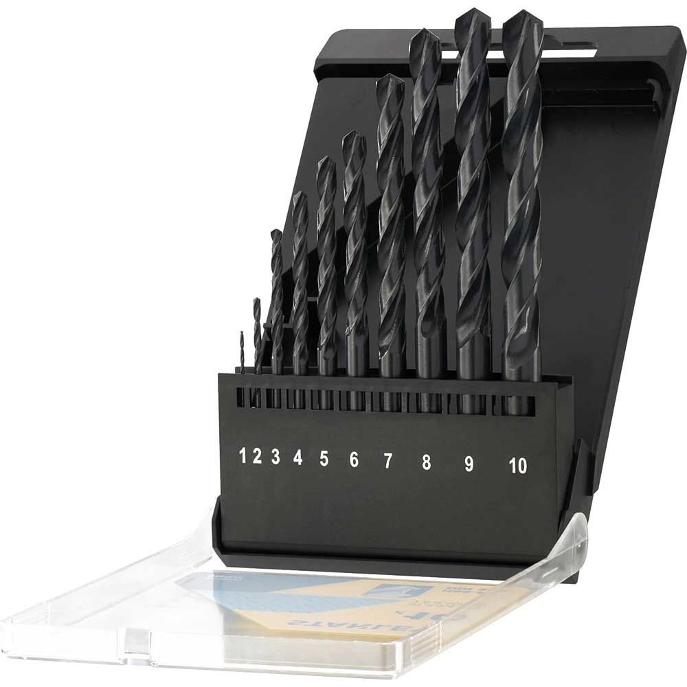 Stanley 10 Piece HSS-R Metal Drill Bit Set | HSS Drill Bits Stanley 10 Piece HSS-R Metal Drill Bit Set | HSS Drill Bits