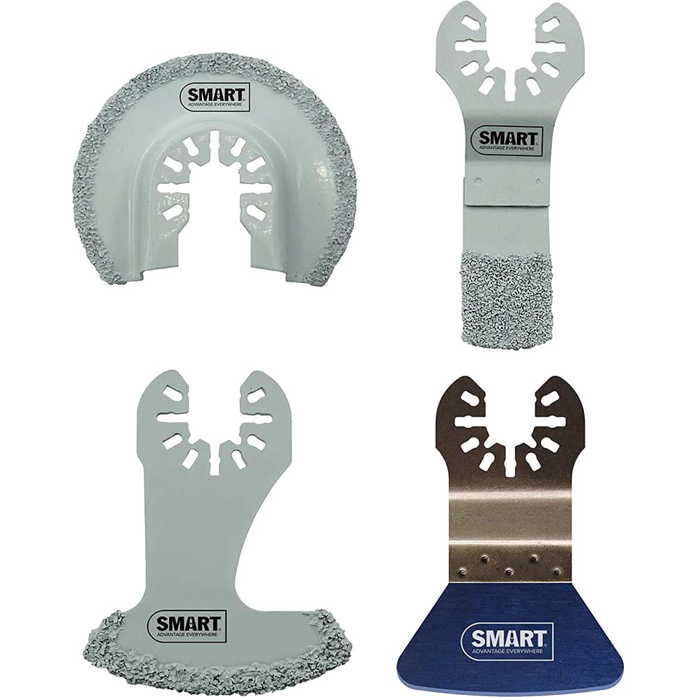 Smart 4 Piece Trade OIS Oscillating Multi Tool Tiling Blade Set | OMT ...