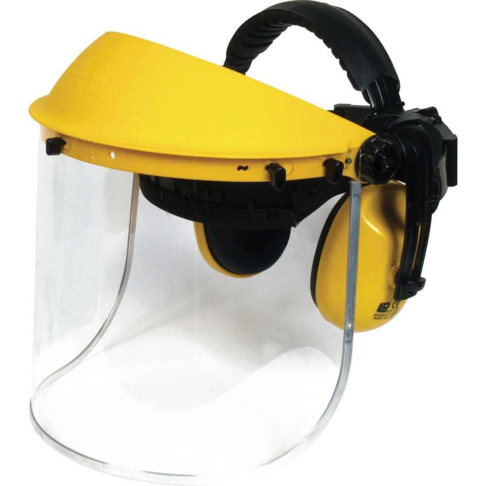 Vitrex Face Shield Safety Visor and Ear Defenders Set | Safety Shields