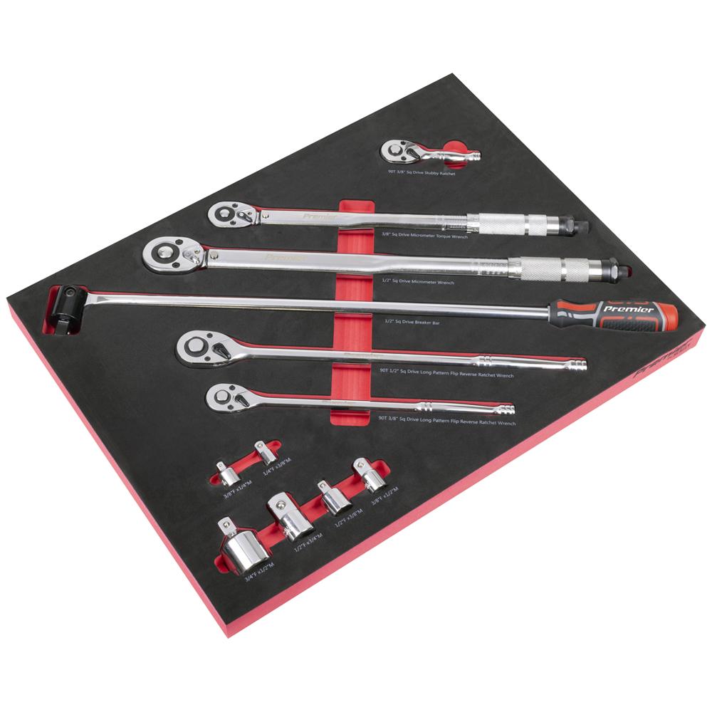 Sealey Premier 12 Piece Ratchet and Torque Wrench Set in Module Tray ...